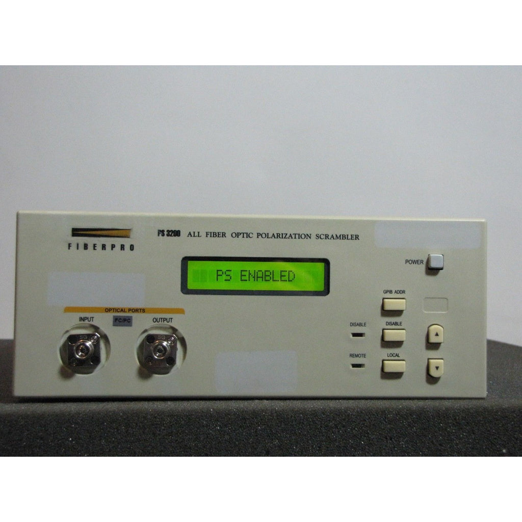 PS3200 High-Speed Wide-Band Polarization Scrambler FiberPro — HJ ...